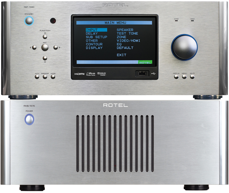 FS: Rotel RSP1580 Surround Sound Processor & RMB1575 5 Channel ...