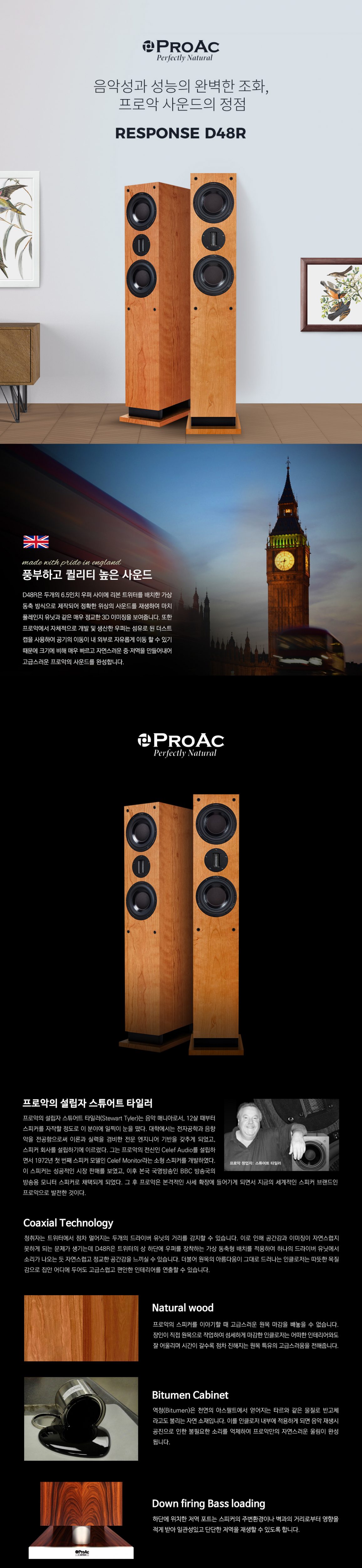 ProAc(프로악) Response D48R 하이파이 스피커 – AV 플라자
