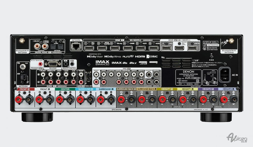 데논(Denon) AV 리시버 신제품 AVR-X3800H, AVR-X2800H, AVR-X580BT 발매 – AV 플라자