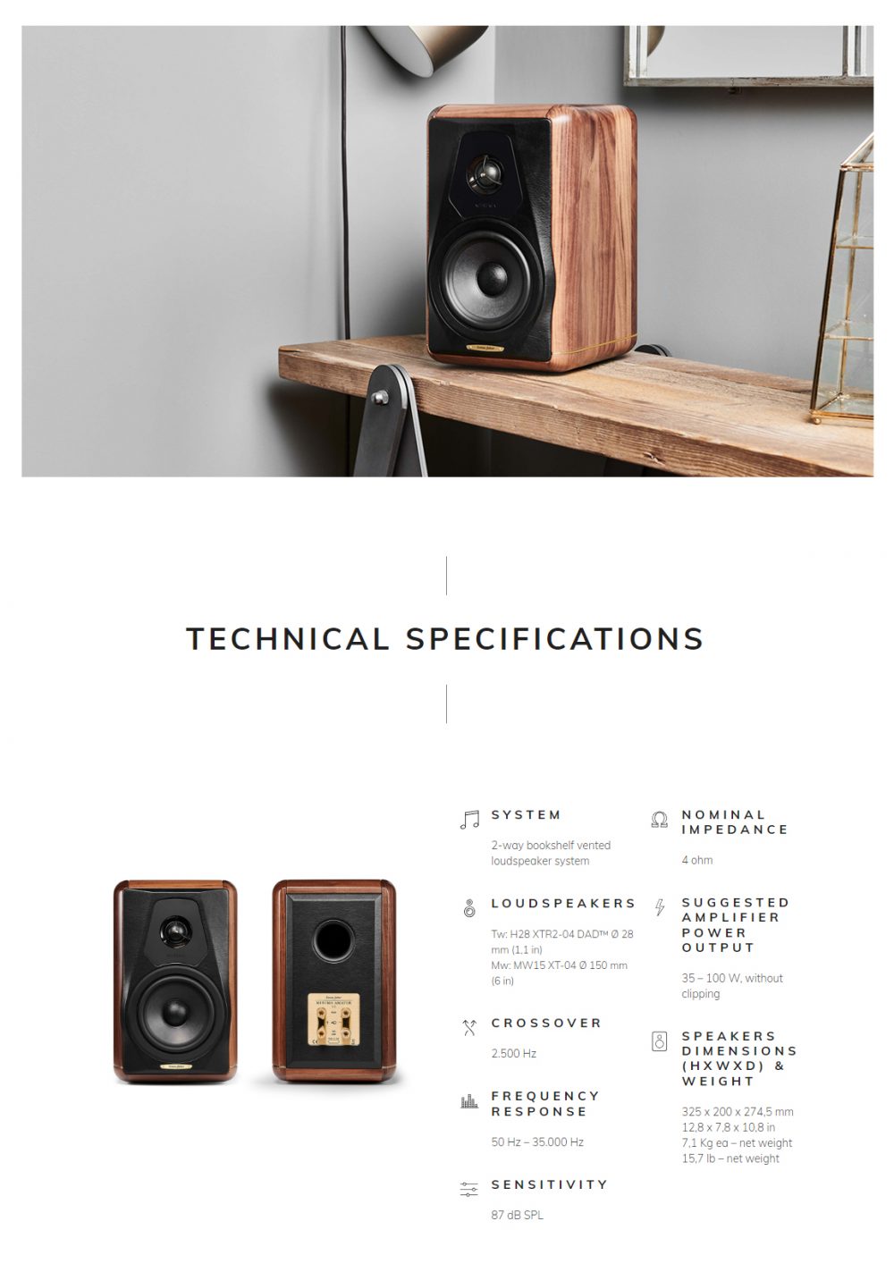 Sonus faber(소너스파베르) MINIMA AMATOR II 북셀프스피커 – AV 플라자