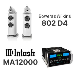 B&W(비앤더블유) 802 D4 + McIntosh(매킨토시) MA12000 인티앰프 패키지 – AV 플라자